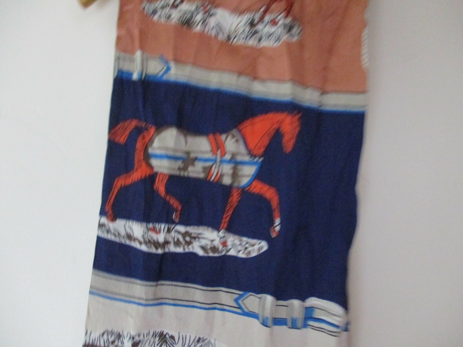 Vintage Scarf Horse Equestrian show western women's a… - Gem