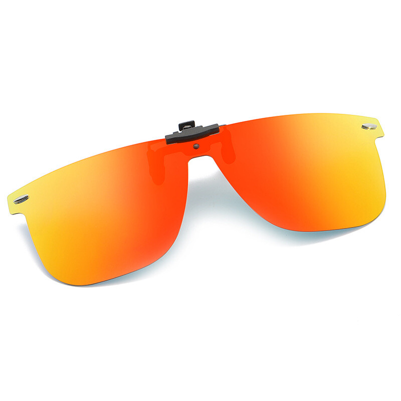 Polarized Clip-on Sunglasses Rimless Flip Up Lens Clips for ...