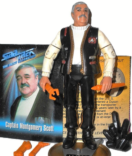 Star Trek TNG playmates 1993 Captain MONTGOMERY SCOTT next generation ...