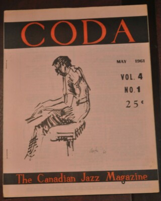 Coda Canadian Jazz Magazine, Rare early Vol. 4 No. 1, May 1961 | eBay