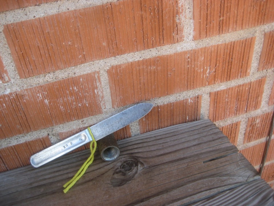 1917 Vtg 3 1/2" Blade US MILITARY A. C. Co. Mess Knife Cast Aluminum ...