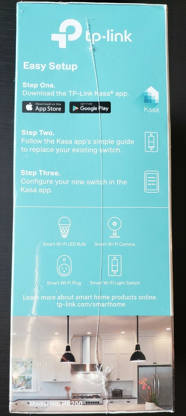 TP-Link HS200 Wi-Fi Light Switch + Google Home Mini Voice Command Smart ...