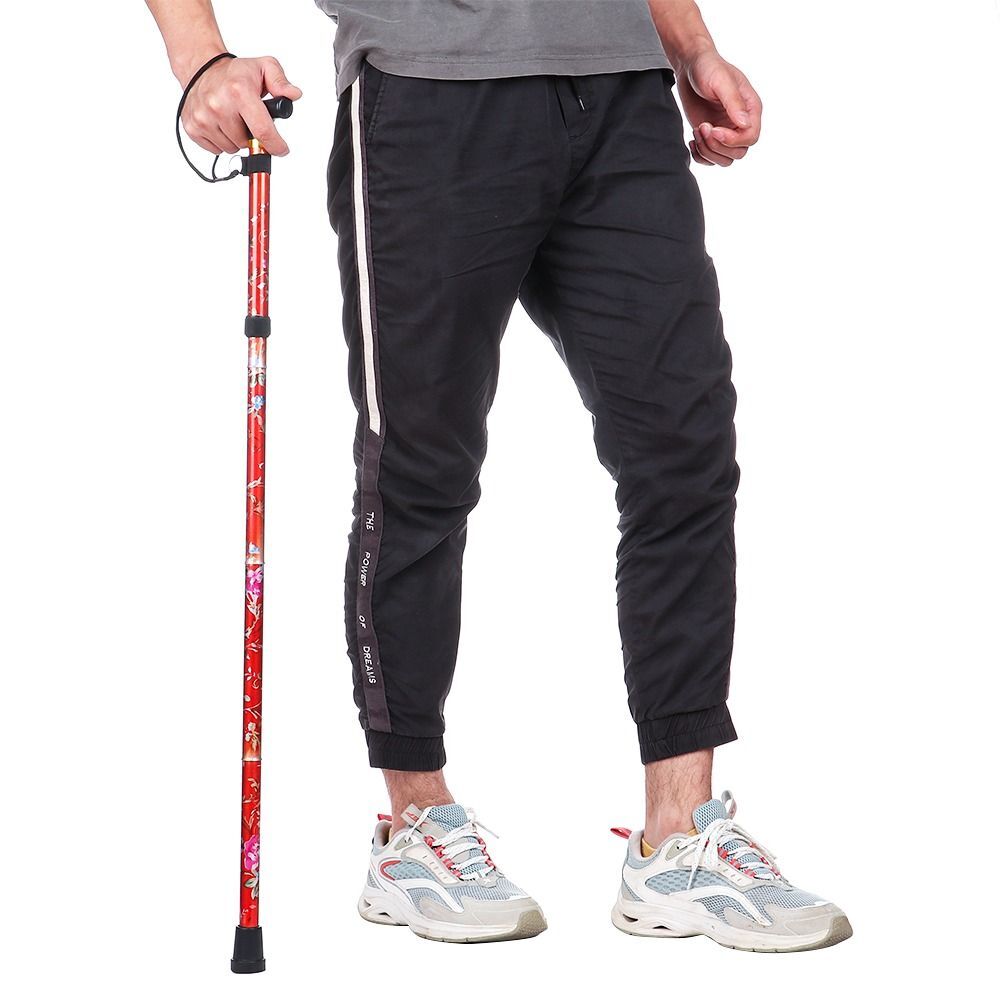 Cane Walking Stick Easy Folding Adjustable Lightweight Aluminium ...