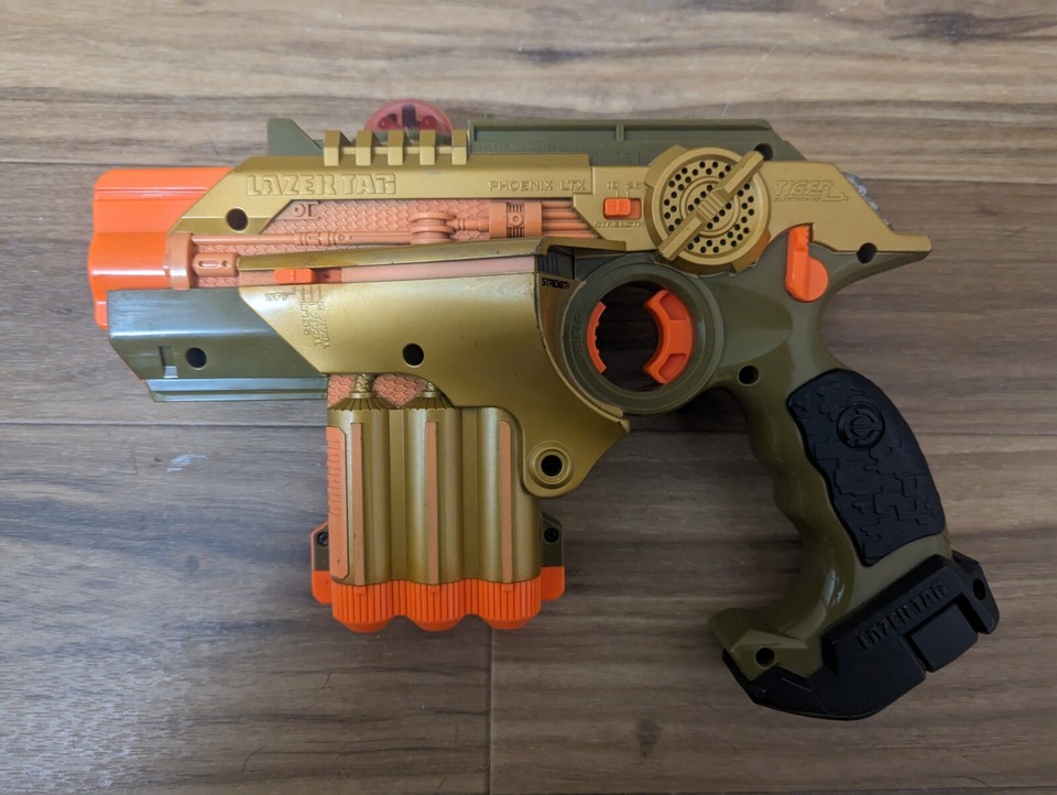 Nerf Lazer Tag Phoenix LTX Gold Tagger Gun Tested | eBay