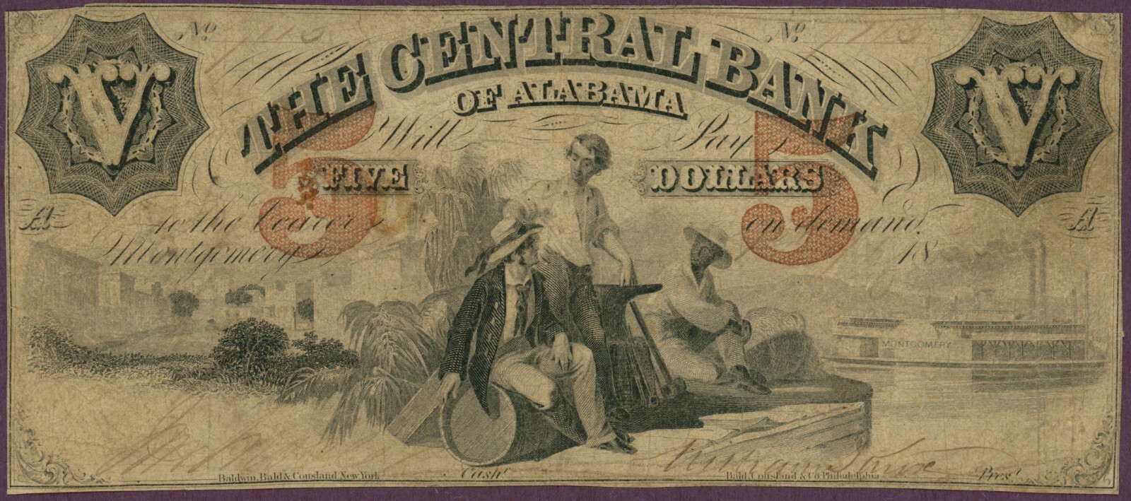185X Central Bank of Alabama AL $5 No.9793 (L0628) | eBay