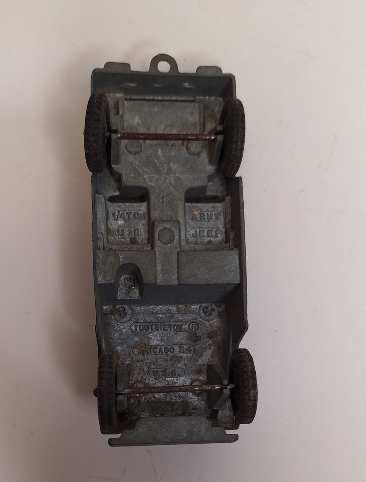 VTG World War II Toy Lot Marx Long Cannon Eldon Tank Tootsie Toy Jeep ...