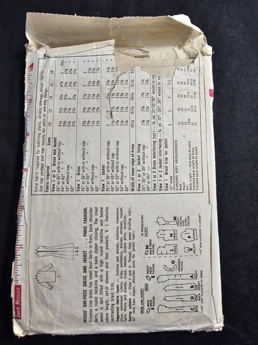 Simplicity Vintage 60's Sewing Pattern - 5312 - Misses' Dress & Jacket ...