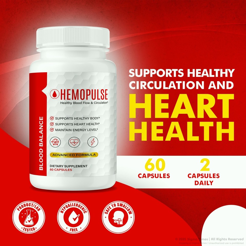 HemoPulse Capsules, Hemo Pulse Advanced Blood Health Support (60ct) | eBay