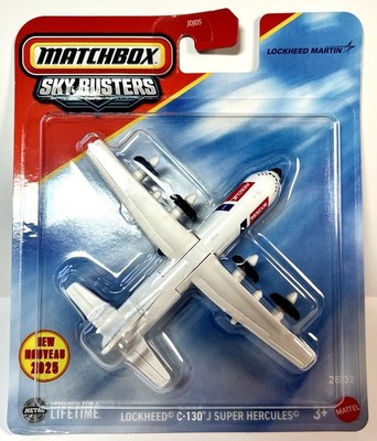 Matchbox Sky Busters Lockheed C-130 J Super Hercules White 1:64 | eBay