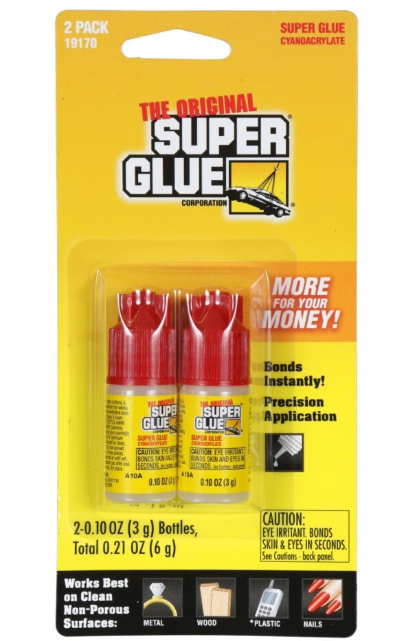 Original Super Glue 1 Pack of 2 .10 oz bottles | eBay