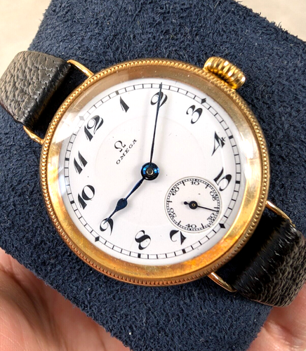 18ct Omega Military Officers Trench Watch - Very Rare Early Model | eBay UK