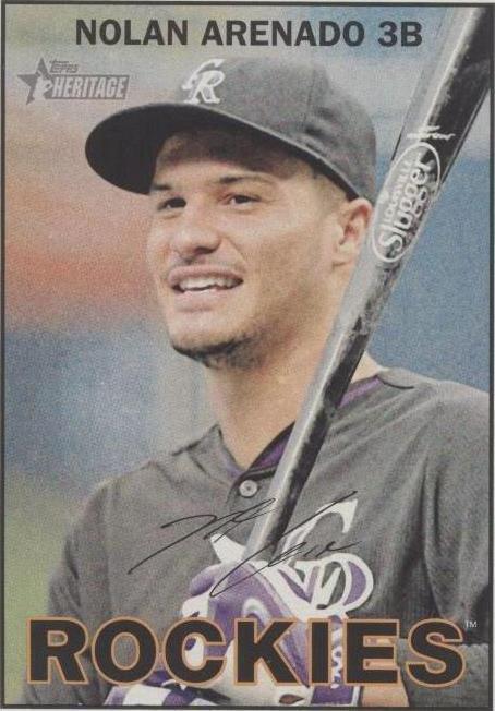 2016 Topps Heritage - Color Swap Variation Nolan Arenado #195 for sale ...