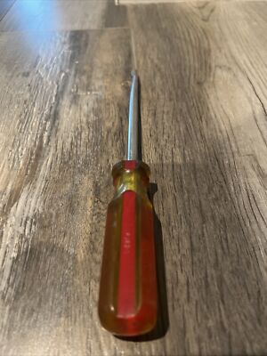 VINTAGE MAC TOOLS USA # PJRB6 FLAT TIP SCREWDRIVER WITH CLEAR YELLOW ...