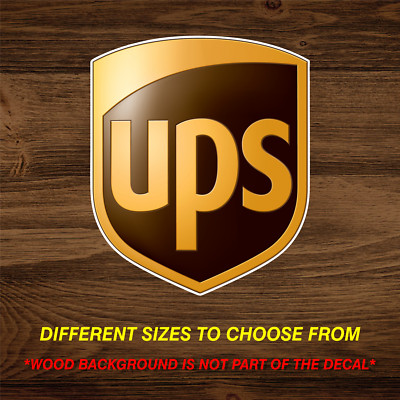 UPS PARCEL SERVICES MAIL LOGO VINYL STICKER DECAL CAR TRUCK BUMPER | eBay