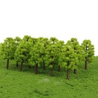 20 Light Green Tree Model Train Railway Wargame Diorama Architecture HO ...
