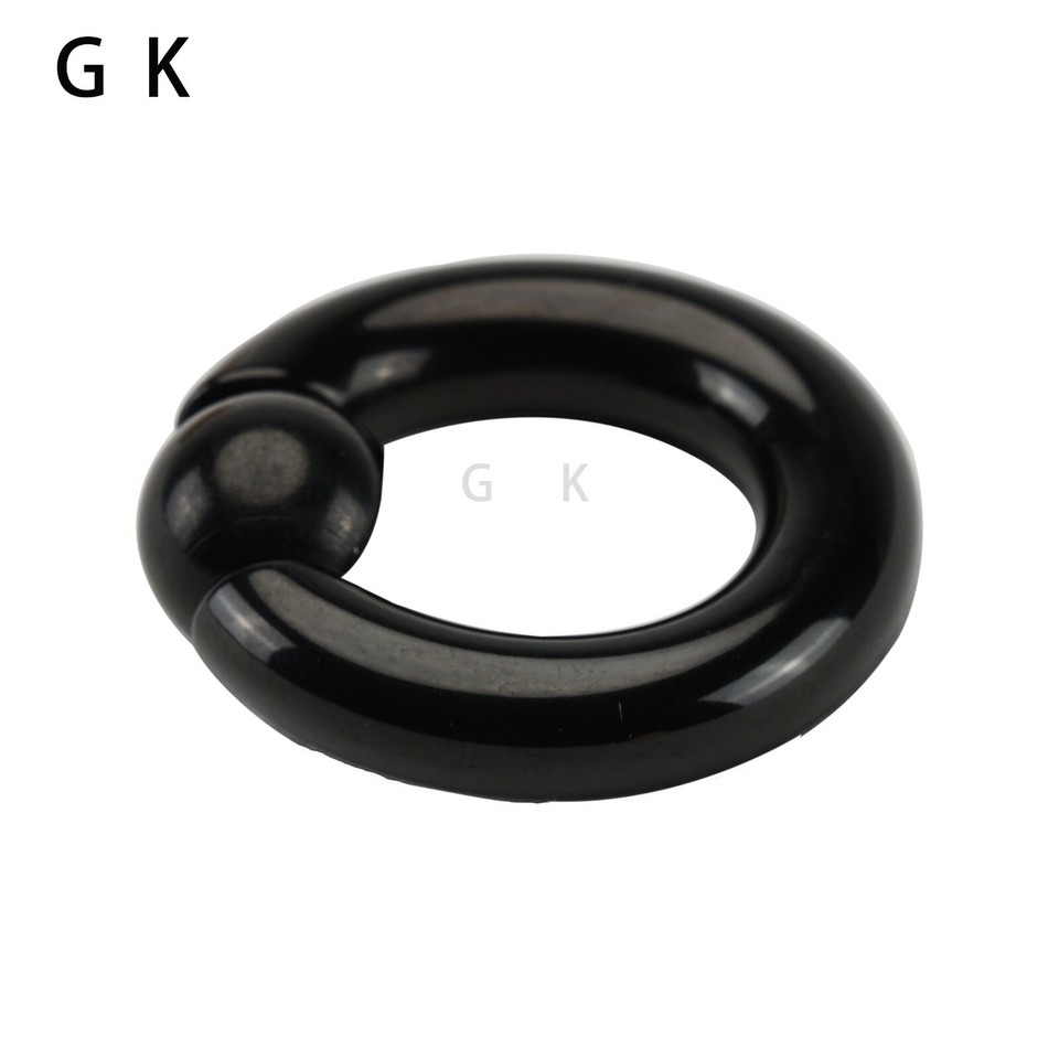 Big Size Stainless Steel Captive Bead Ring CBR Ear Tunnel Plug Gauge ...