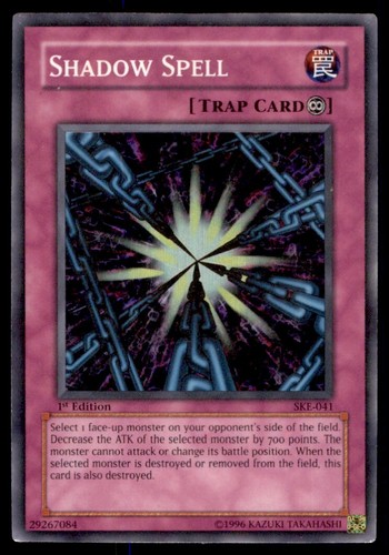 Yu-Gi-Oh! 1st Edition Shadow Spell #SKE-041 Light Play | eBay