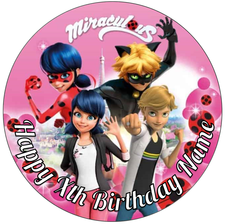 Paw Patrol Cake Topper Miraculous Ladybug Cake Topper Set - Birthday ...