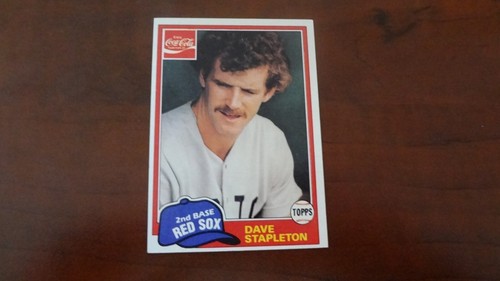 1981 TOPPS COCA-COLA # 10 DAVE STAPLETON BASEBALL CARD | eBay