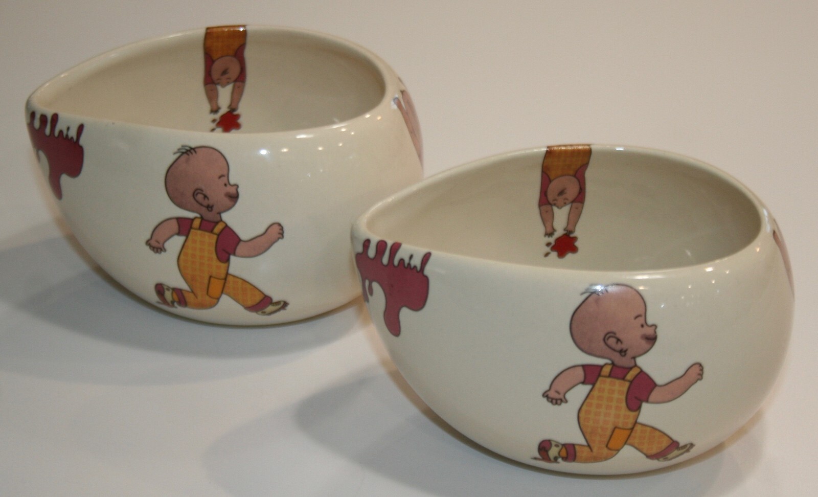 Max Brenner Hug Mug Chocolate By The Bald Man Ceramic Cups Lot Of 2 | eBay