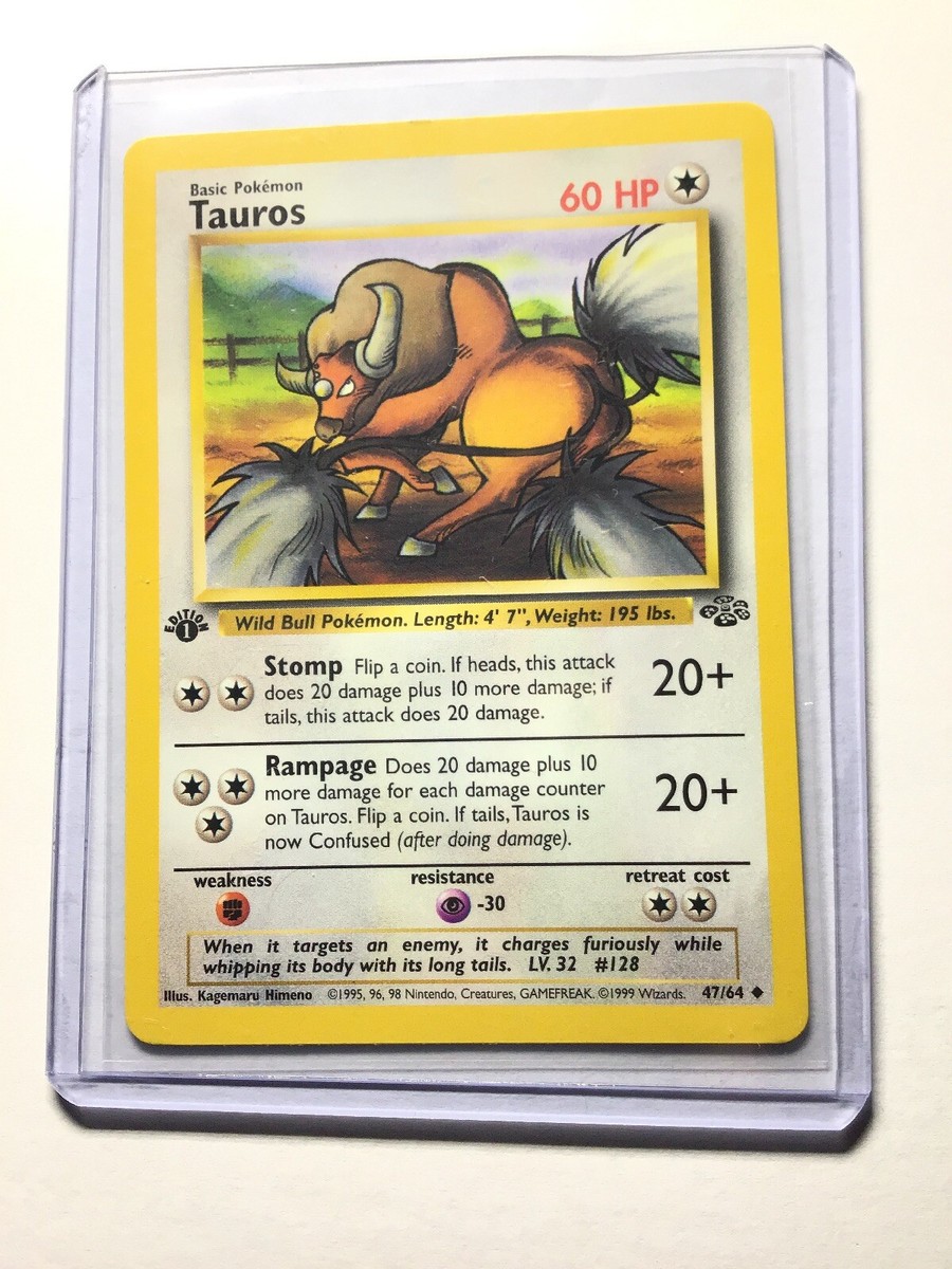 Tauros Pokemon Card