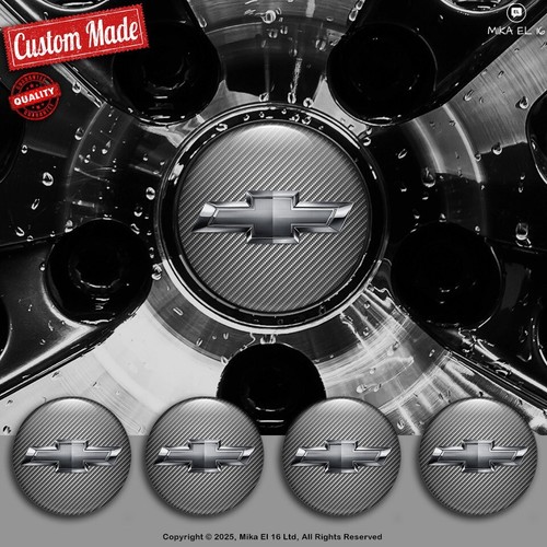 Chevrolet Decals Set of 4 3D Gel Silicone Center Wheel Caps Stickers | eBay