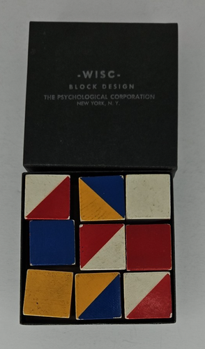 WISC Block Design Wechsler Intelligence Scale for Children Vintage 1949 ...