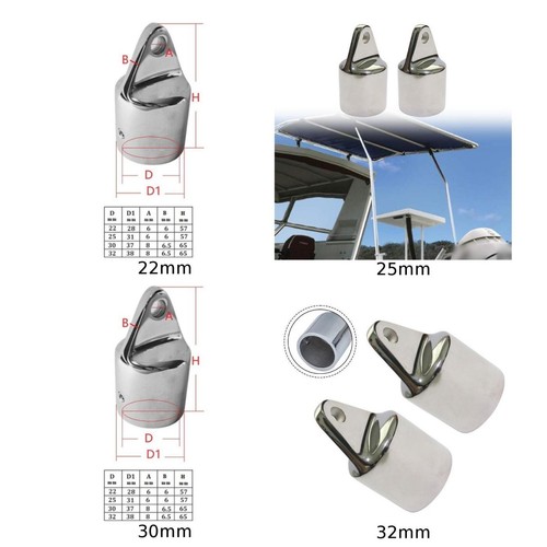 Triangular Sliding Cap Stainless Steel 316 for Ship Top Rail Mount ...