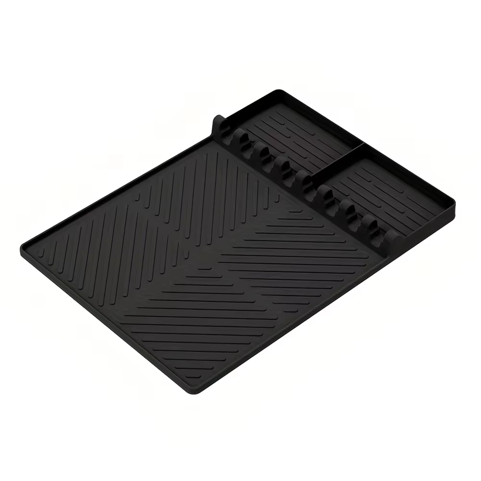 1Pc，Silicone Grill Mat Mat Drip Pad Spatula Mat Food Grade BBQ Pad ...