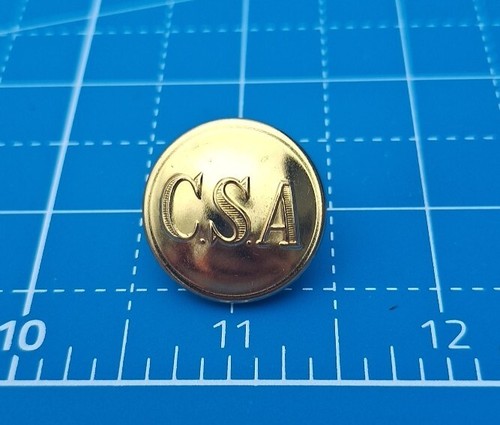 Confederate States of America CSA Cuff Button Post Civil War Waterbury ...