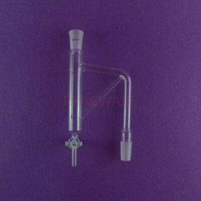 Laboratory Glass Distillation Receiver Adapter Glass valve 24/40 | eBay