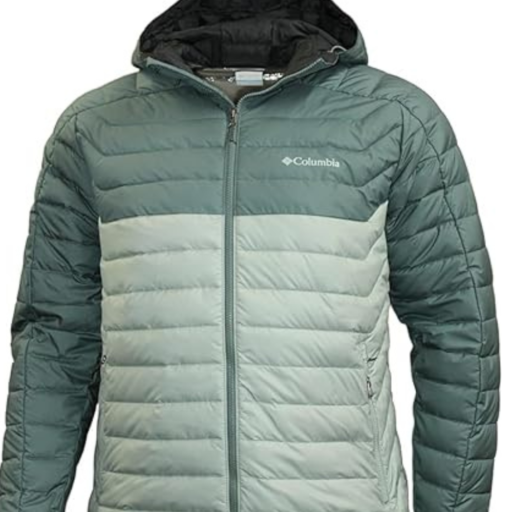 Columbia Out II Puffer Jacket Mens 2XL Green Insulated Long Sleeve ...
