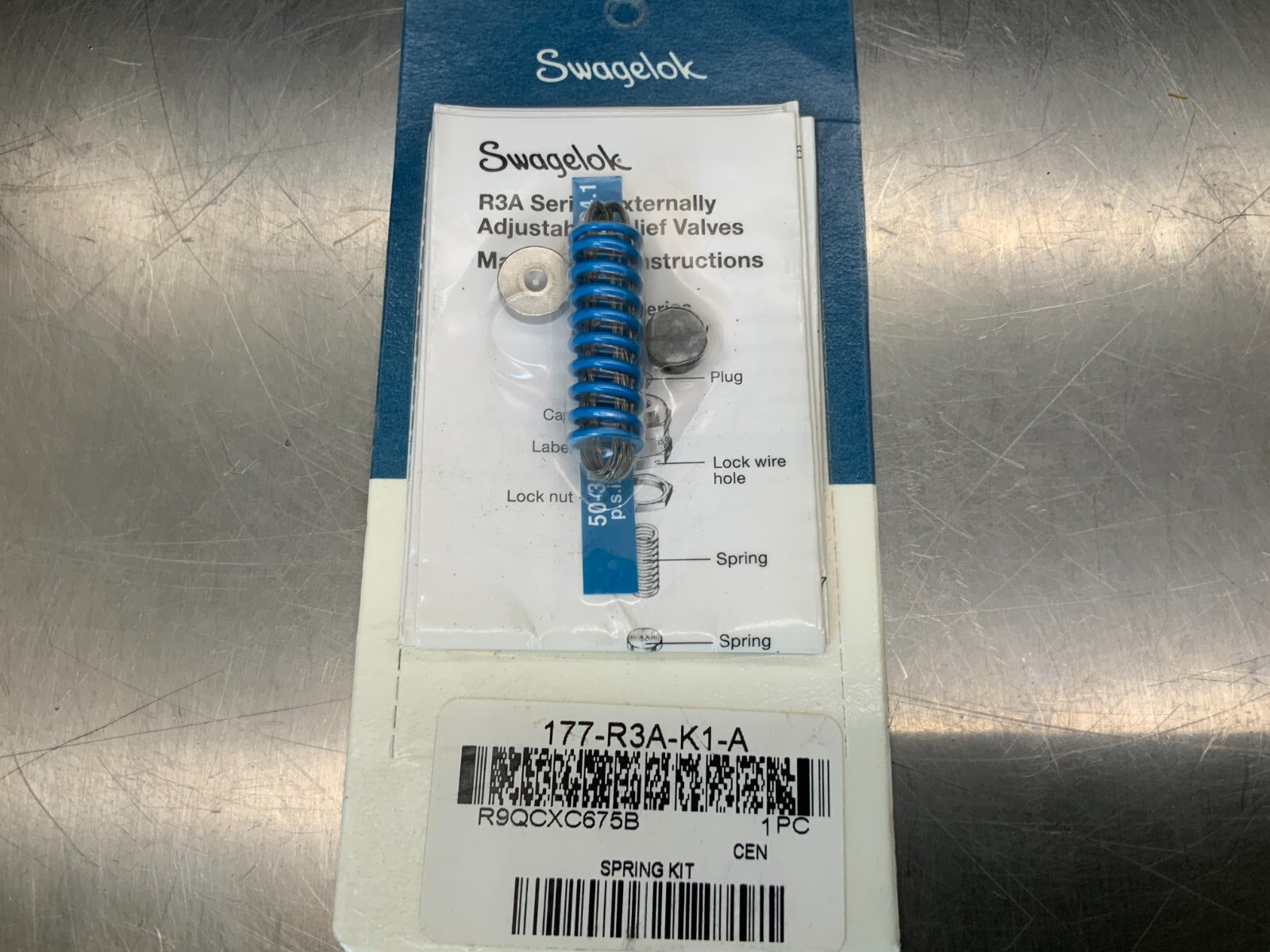 Swagelok 177-r3a-k1-a 50 to 350psig Spring Kit for R3a Series Relief ...
