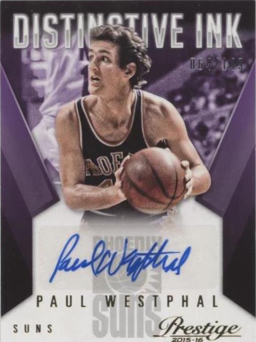 2015-16 Panini Prestige - Distinctive Ink Signatures Paul Westphal #DI ...