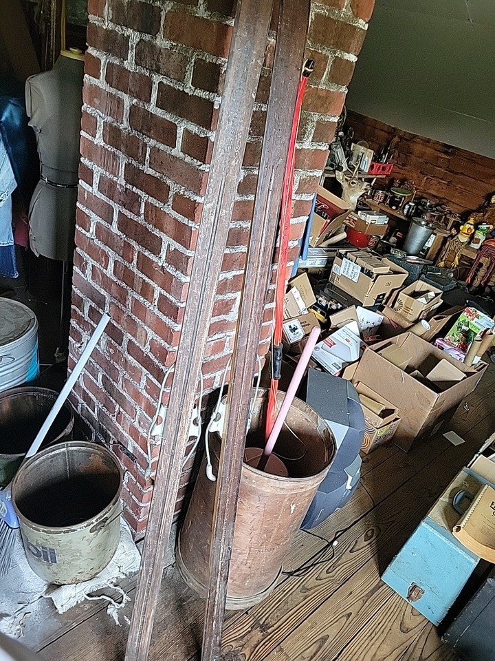 vintage antique cross country Hickory skis Bonna model 2000 72" use or ...