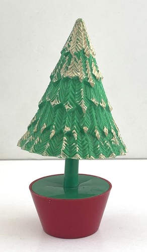 Vintage Christmas ROSBRO 5 3/4" HARD PLASTIC CHRISTMAS TREE - HARD TO ...