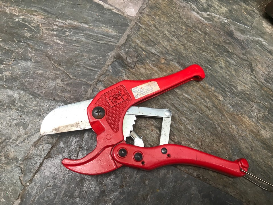 Red Cutter Orbit 1/2"-1" Ratchet Ratcheting Plumbing PVC Plastic Hose ...