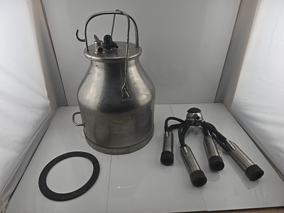 VTG DeLaval 042226 5 Gallon Stainless Cow Milking Machine Can Bucket W ...