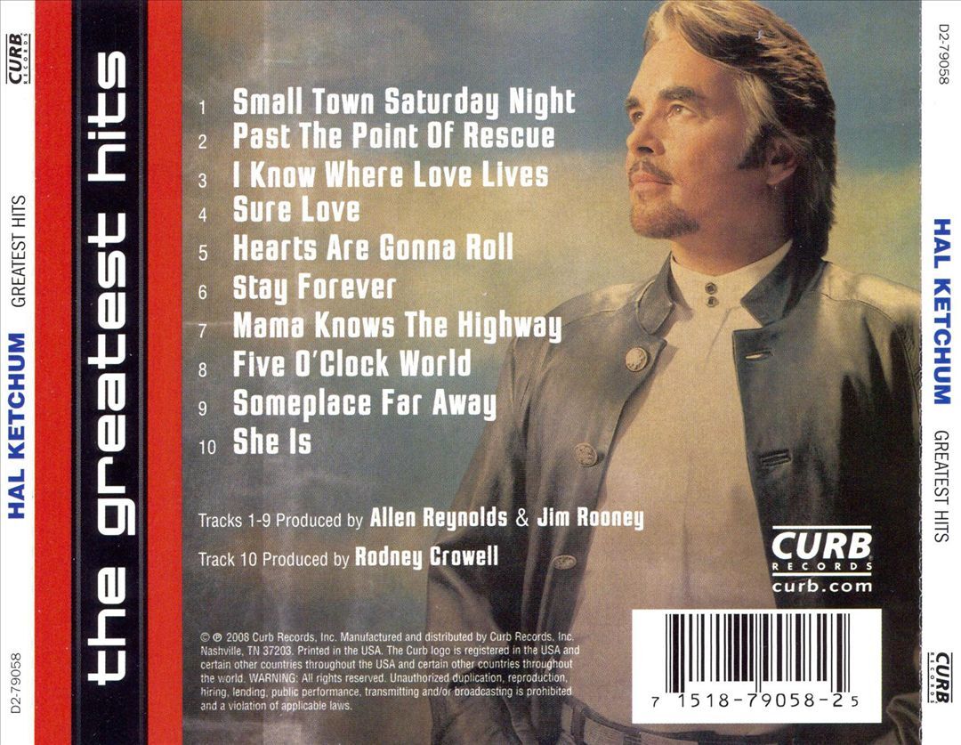 HAL KETCHUM GREATEST HITS NEW CD 715187905825| eBay