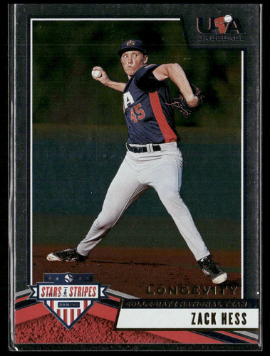 2019 Panini USA Baseball Stars & Stripes Longevity - Zack Hess #17 (RC ...