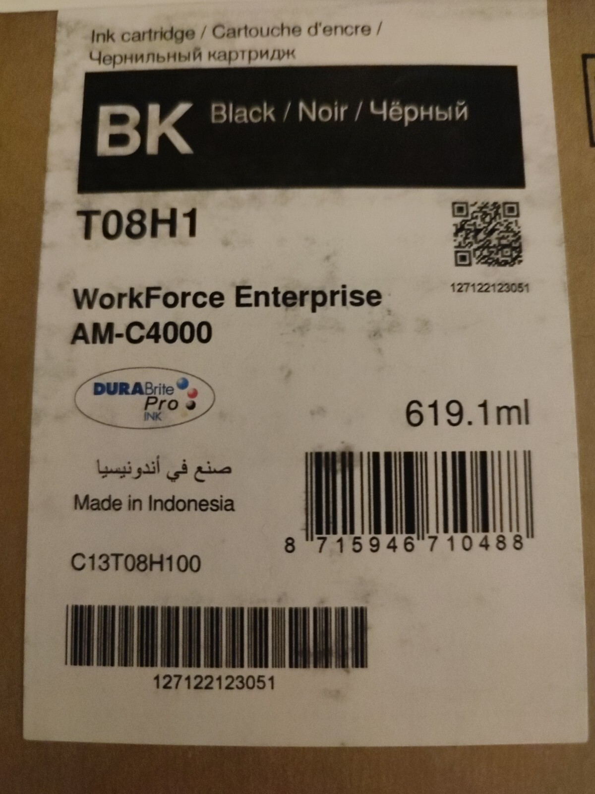 Original Ink Cartridge Epson C13T08H100 Black for sale online | eBay