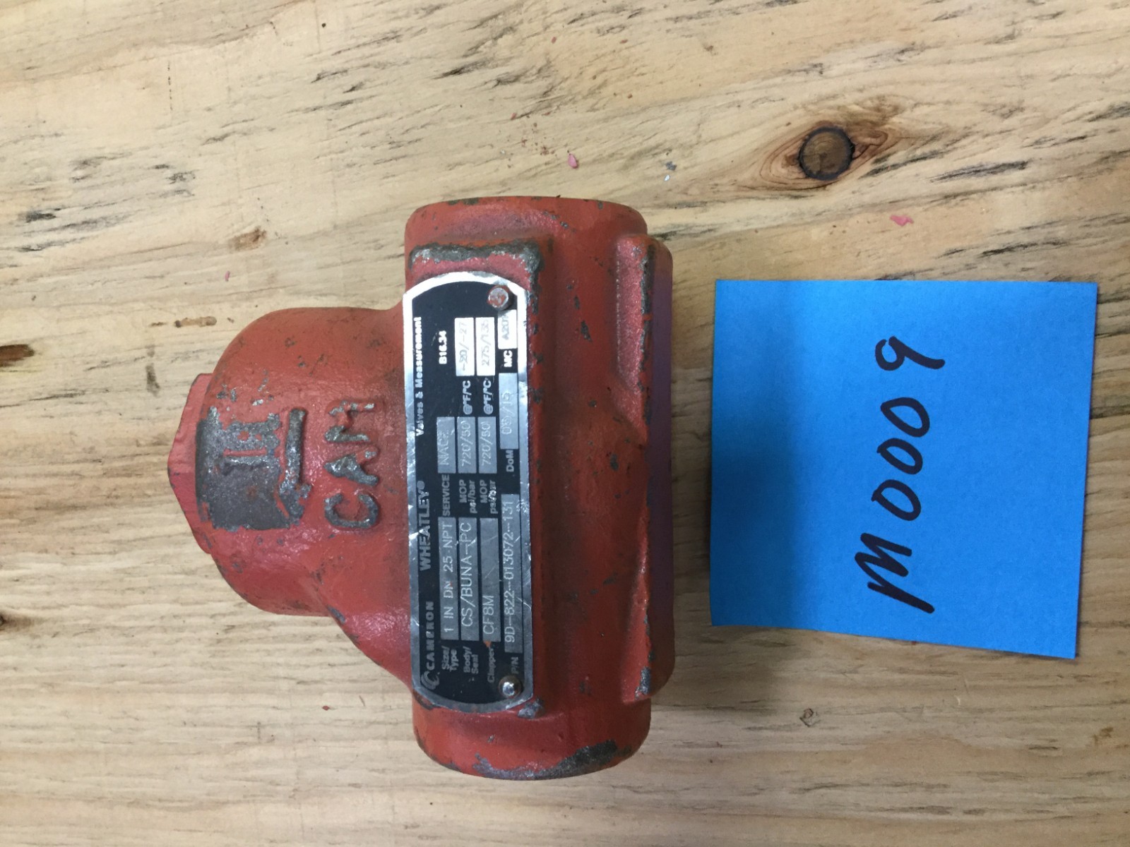 Swing Check Valve Cameron Wheatley 822 Series 1" 720 PSI MOP NPT ...