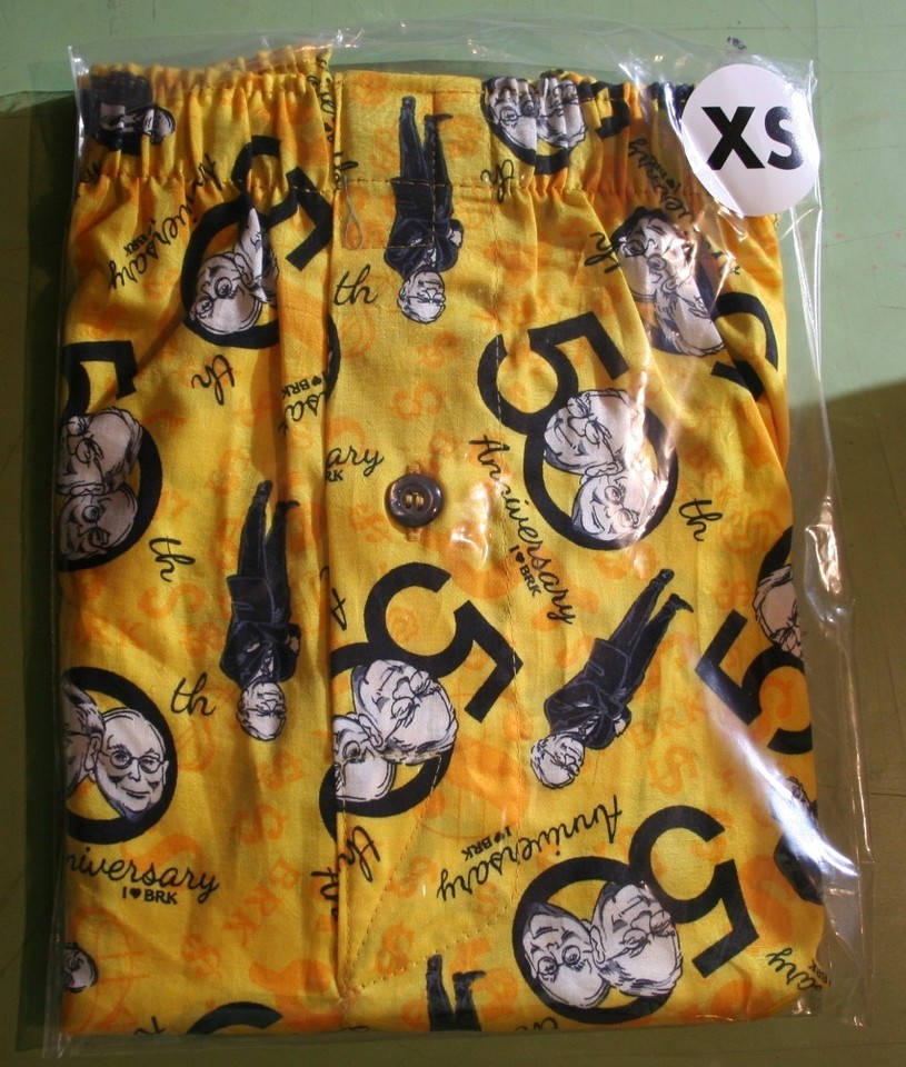 2015 BERKSHIRE HATHAWAY SHAREHOLDERS MEETING BOXER boxers SHORTS EXTRA ...