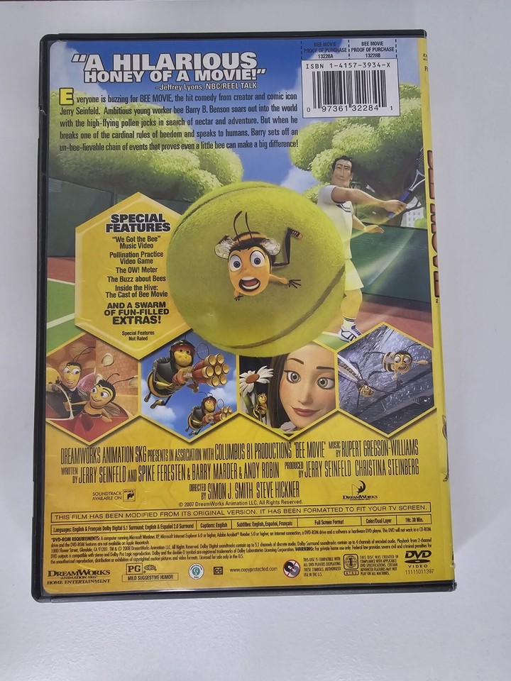 Bee Movie (DVD, 2007) 97361179445 | eBay