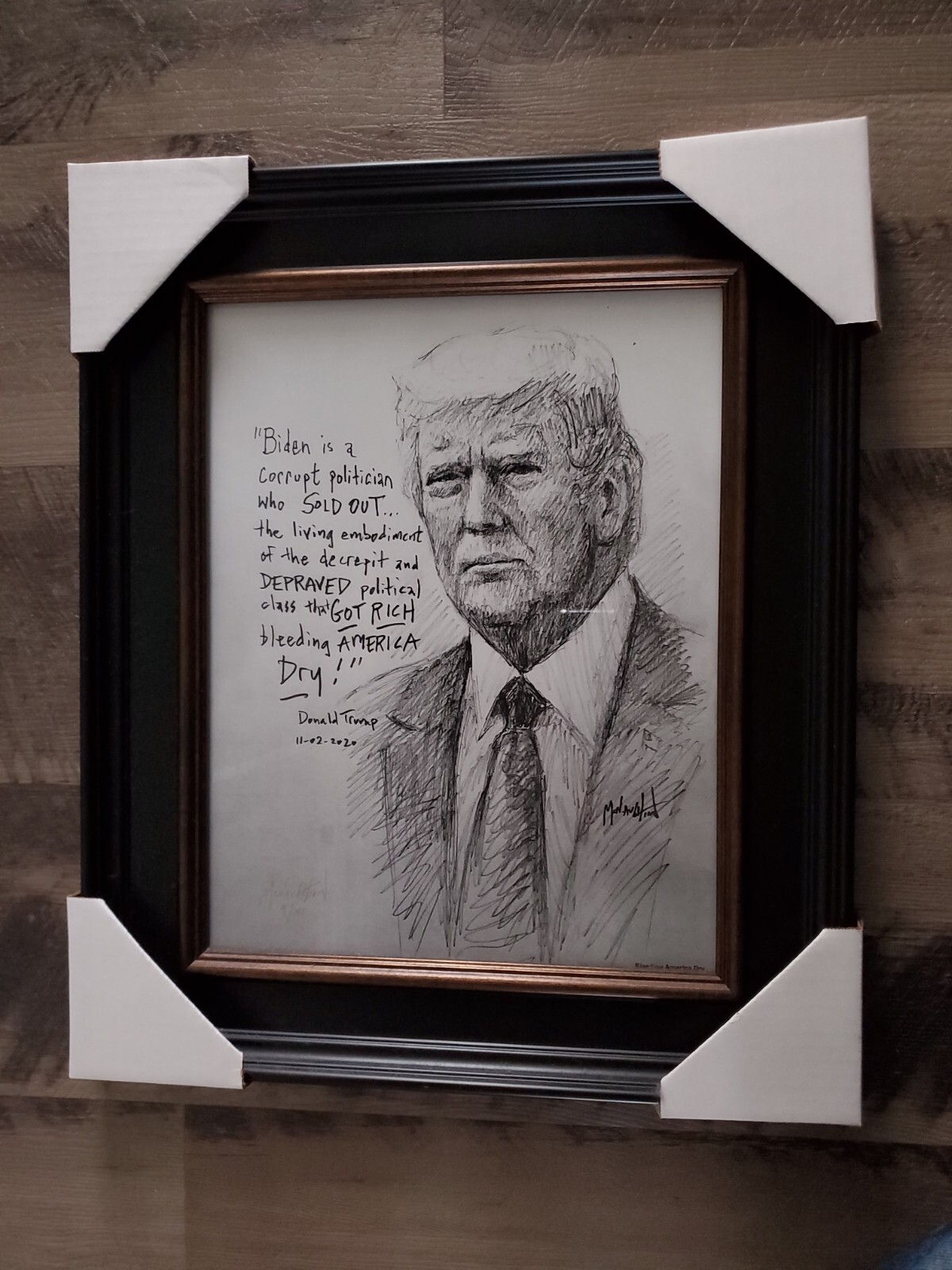 Jon McNaught dry sketch art - Limited Printed Copy. Framed and New. | eBay