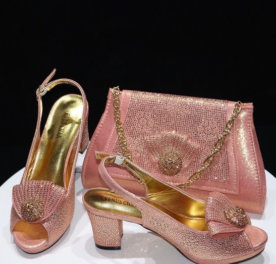 Latest Design And Bag Set Sandals Shoes Italian With Matching Bag Party ...