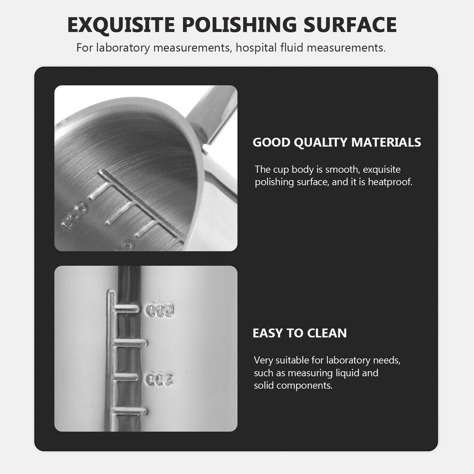 1Pc Stainless Steel Measuring Cup Hospital Measuring Cup Silver ...