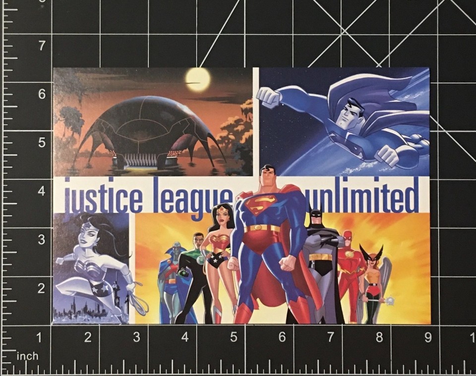 Justice League Unlimited Animated Series Collectible Postcard Cartoon ...