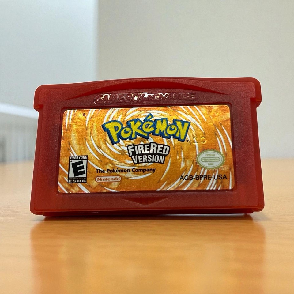 Pokemon Fire Red Version Game Boy Advance (GBA) Authentic-Tested-Saves ...