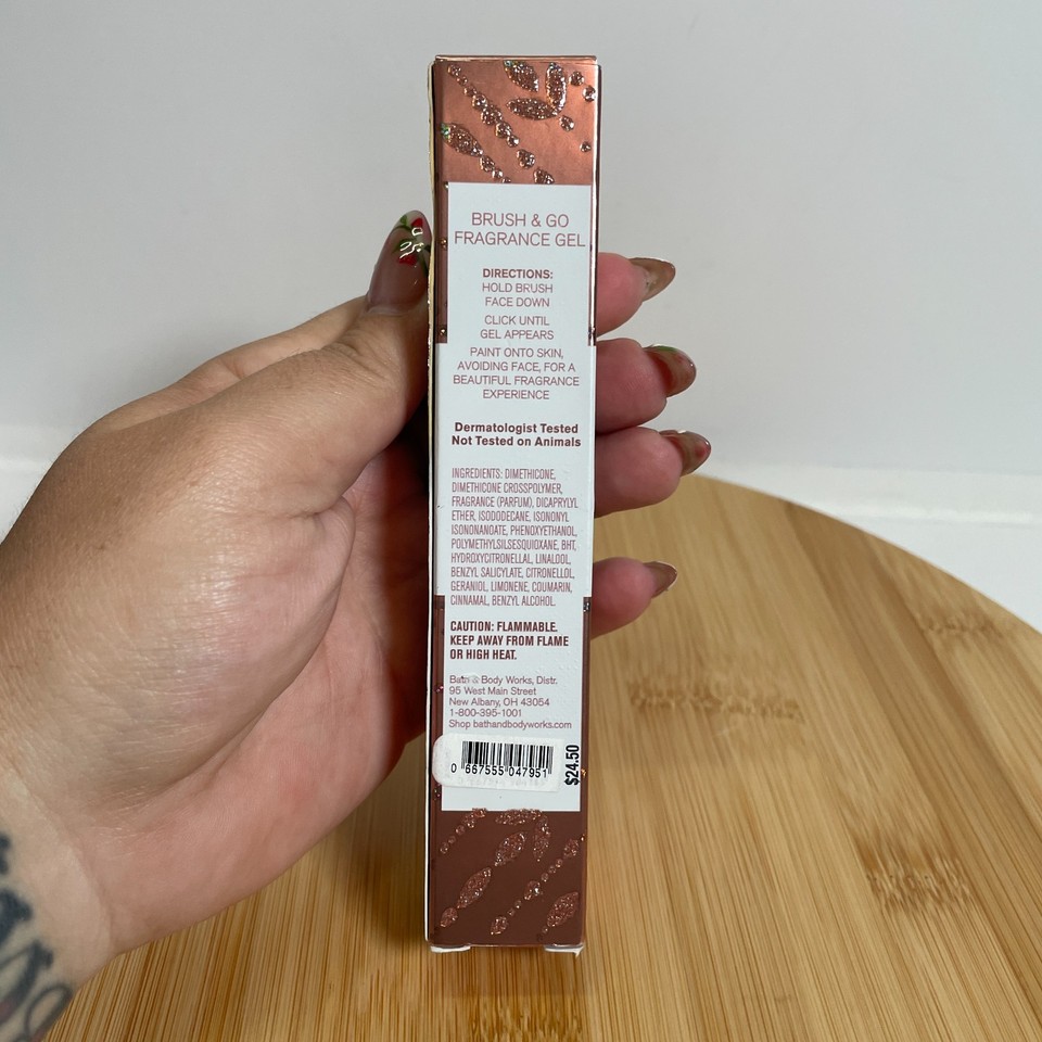 Bath & Body Works Pure Wonder Brush & Go Fragrance Perfume Gel 0.52 fl ...